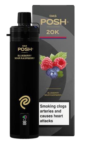 Сигарета электронная Dash Posh 20K 5% Blueberry Sour Raspberry